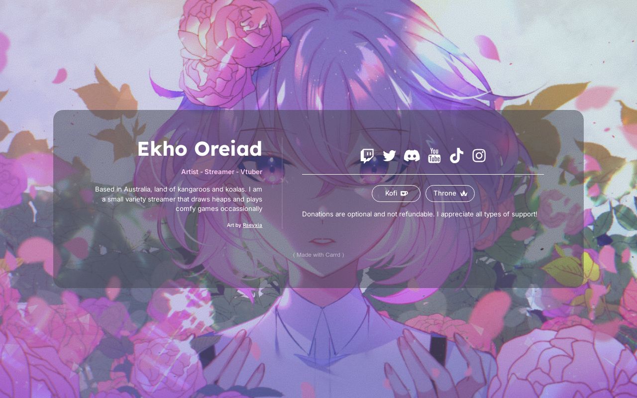 Ekho Oreiad's page